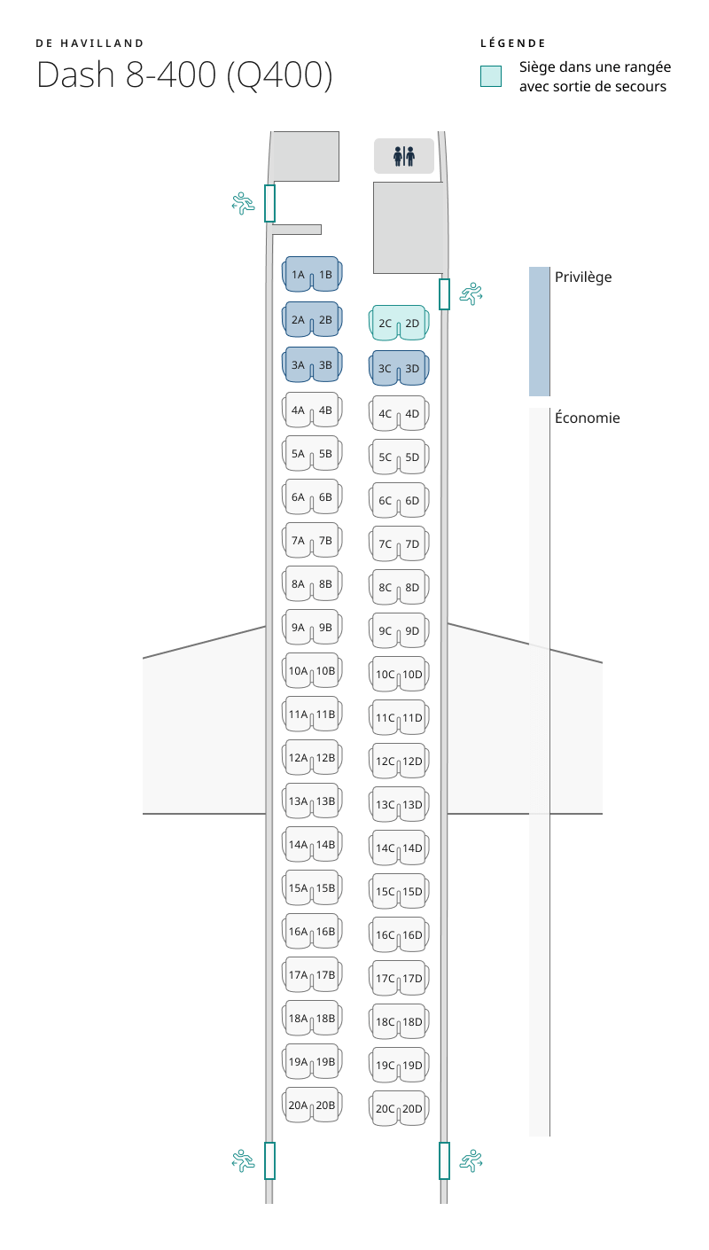 De Havilland Dash 8-400 (Q400) | Site officiel de WestJet